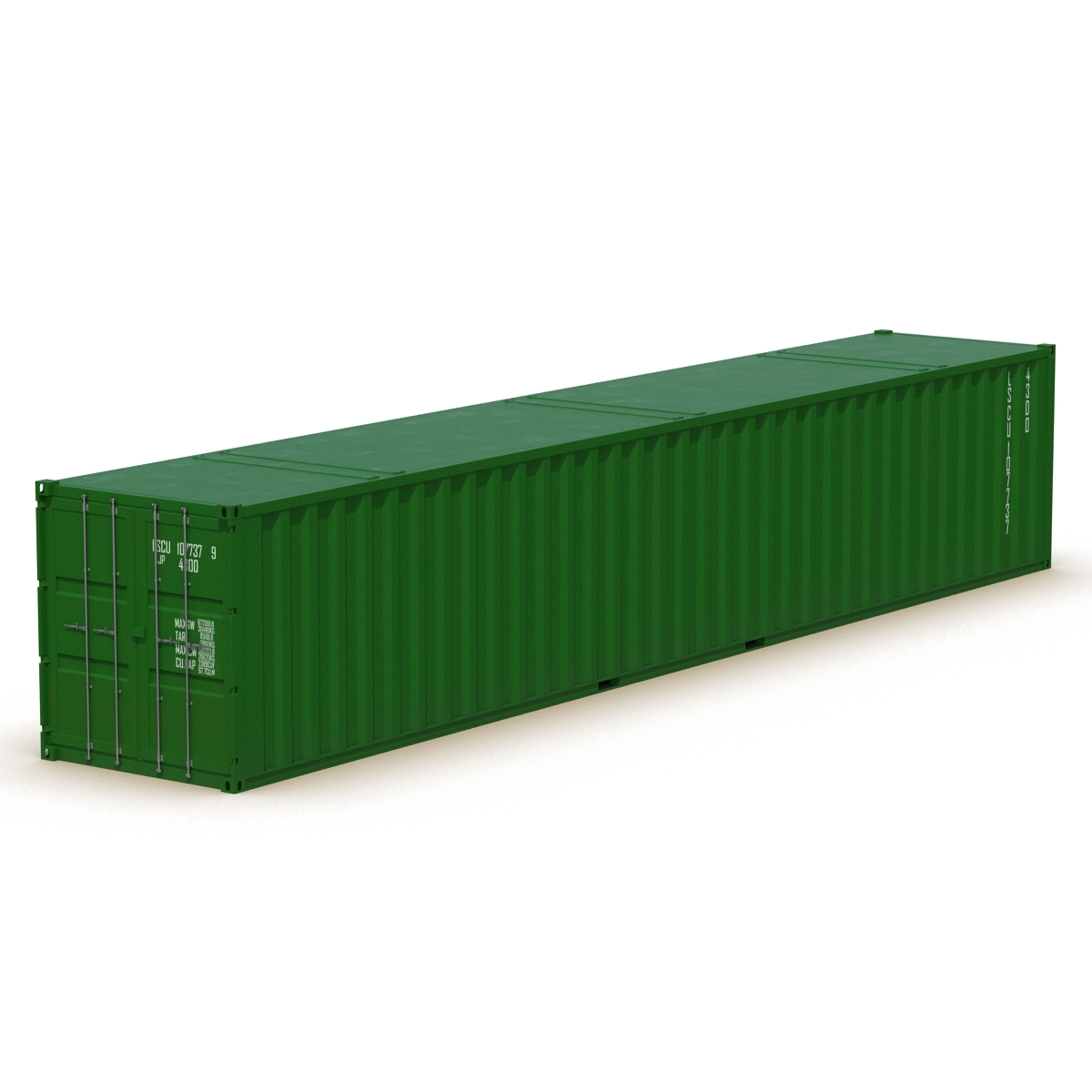48 ft shipping iso container 3d 3ds