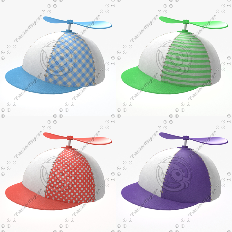 3d propeller hat model