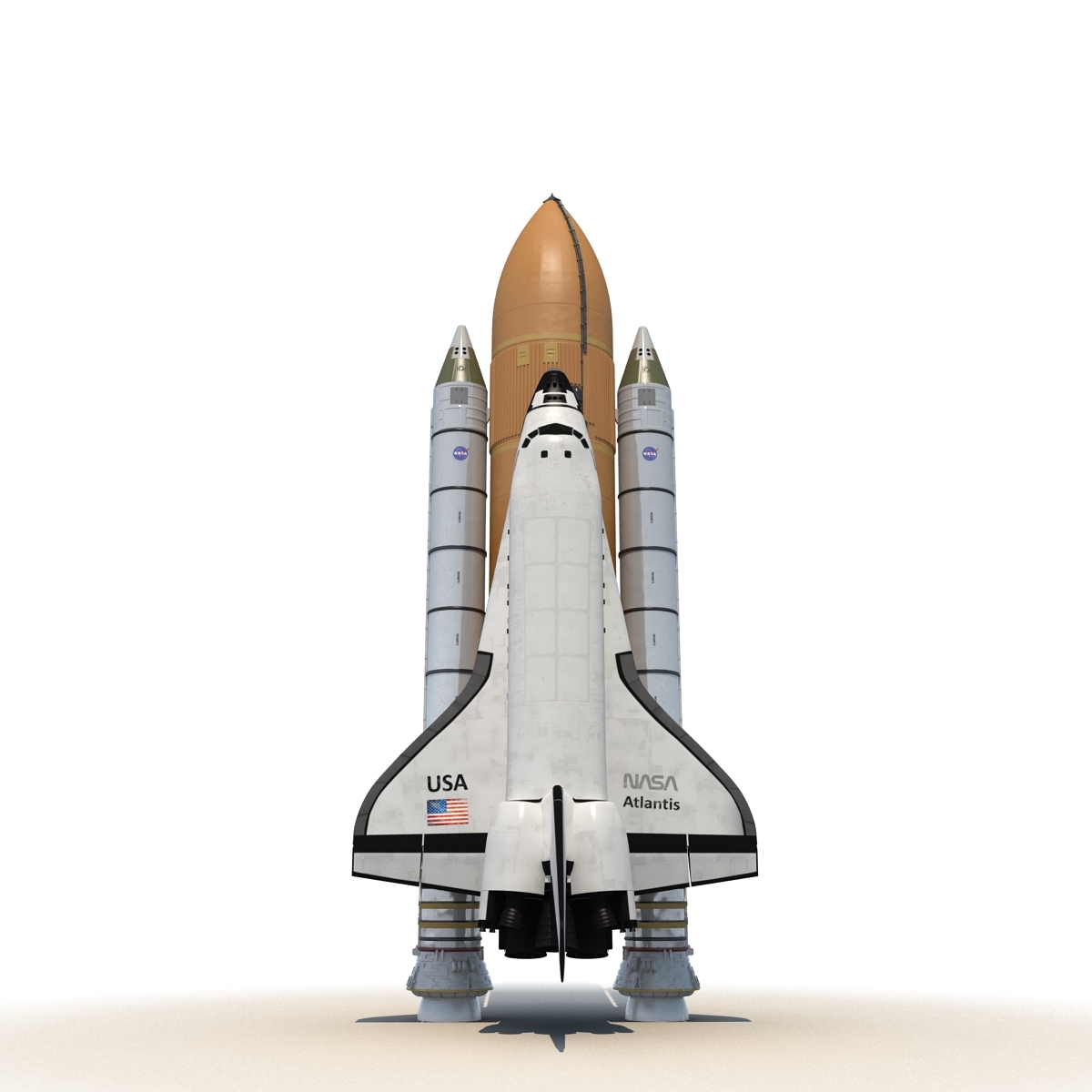 3d space shuttle boosters