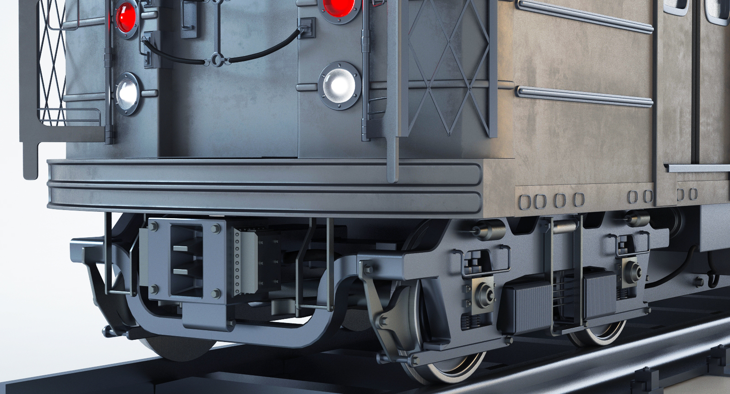 new york r62 subway train 3d model