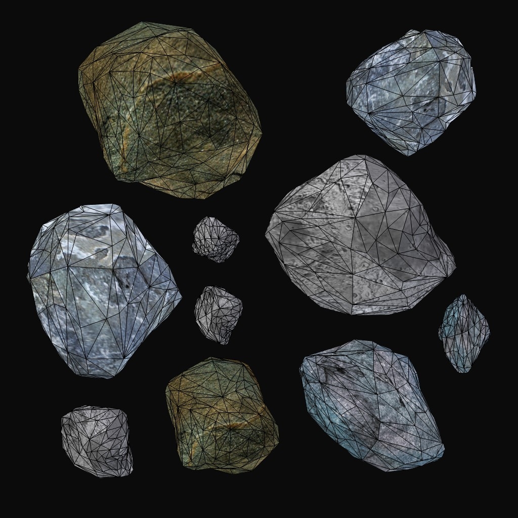 asteroids 3d model