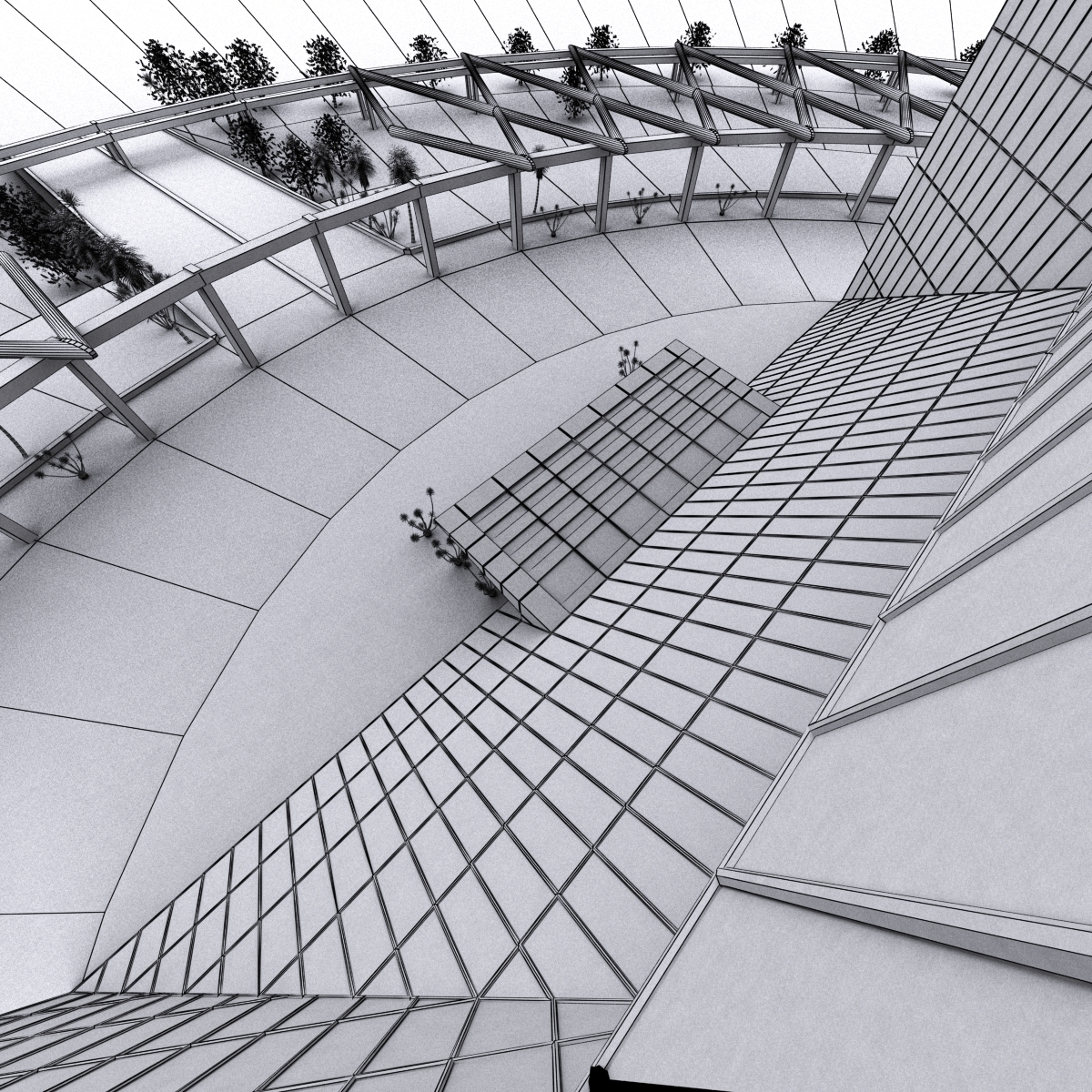 3d 102 incheon tower building architecture model