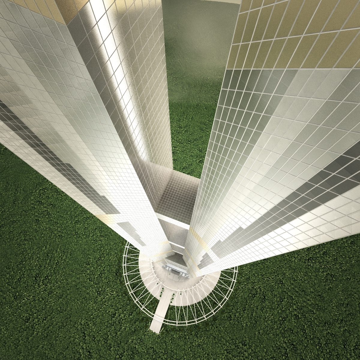 3d 102 incheon tower building architecture model