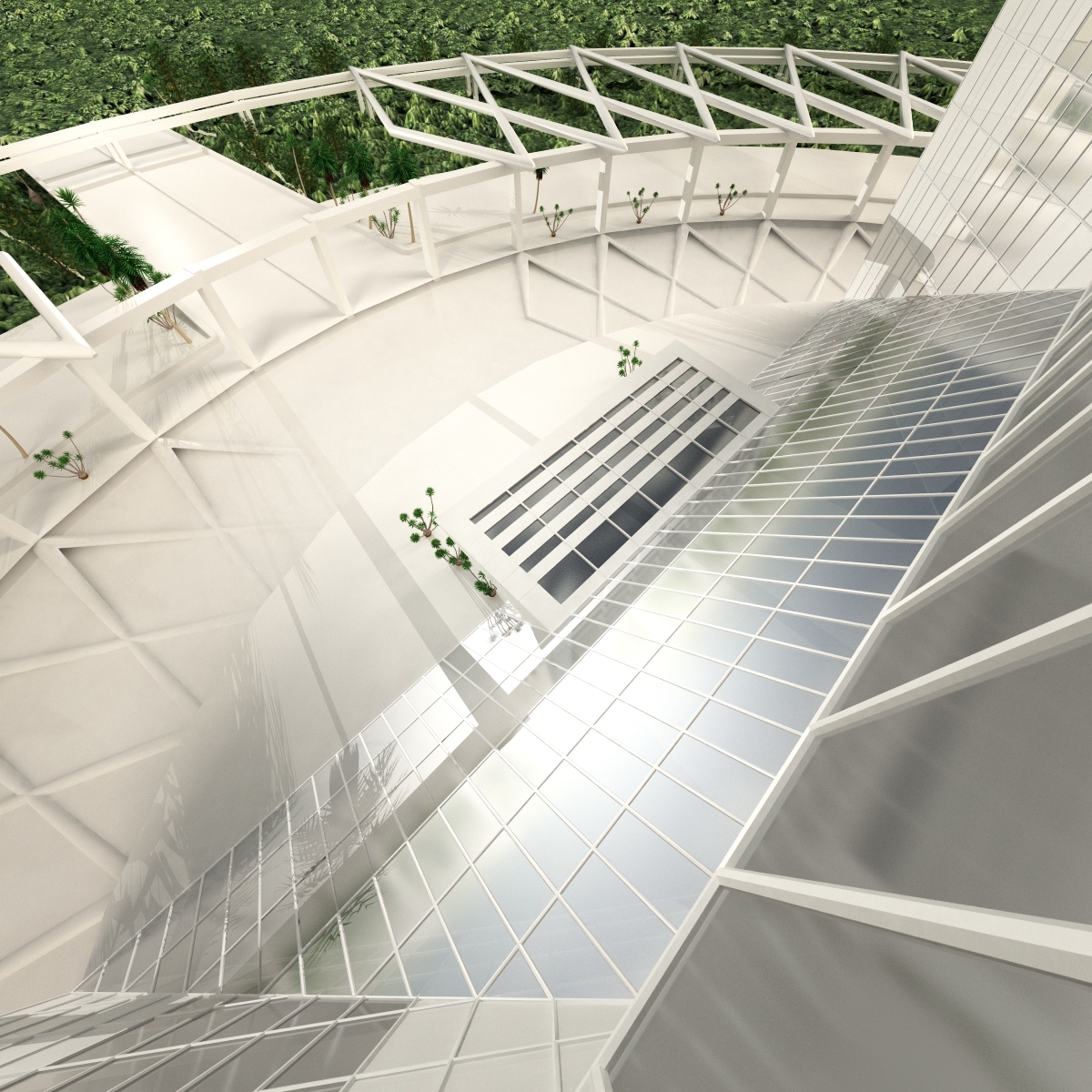 3d 102 incheon tower building architecture model