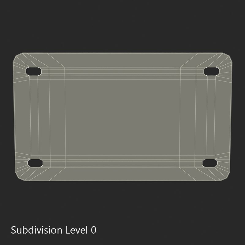 3d new york state license plate model