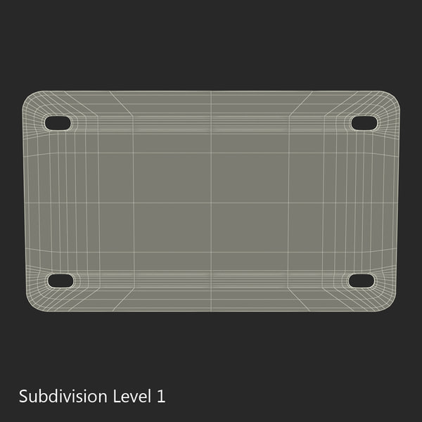 3d new york state license plate model