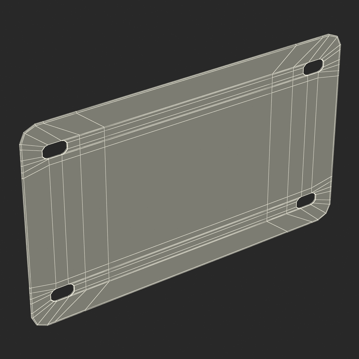 3d new york state license plate model