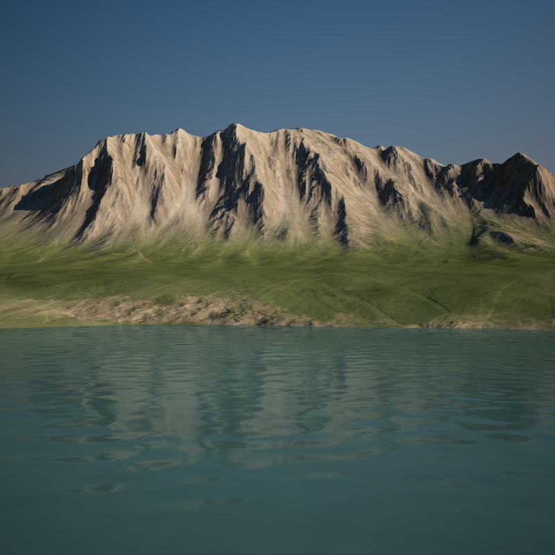 3d mountain landscape