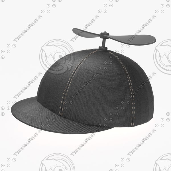 3d propeller hat model