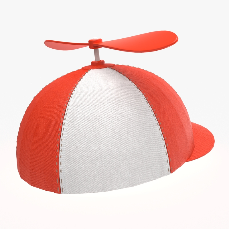 3d propeller hat model