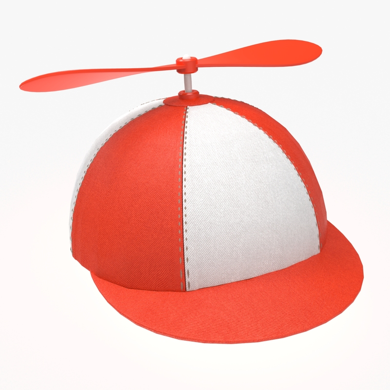 3d propeller hat model