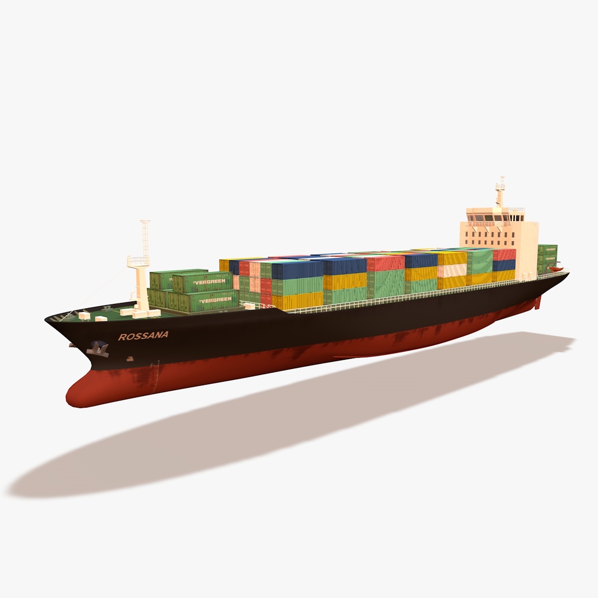 3d model cargo ship