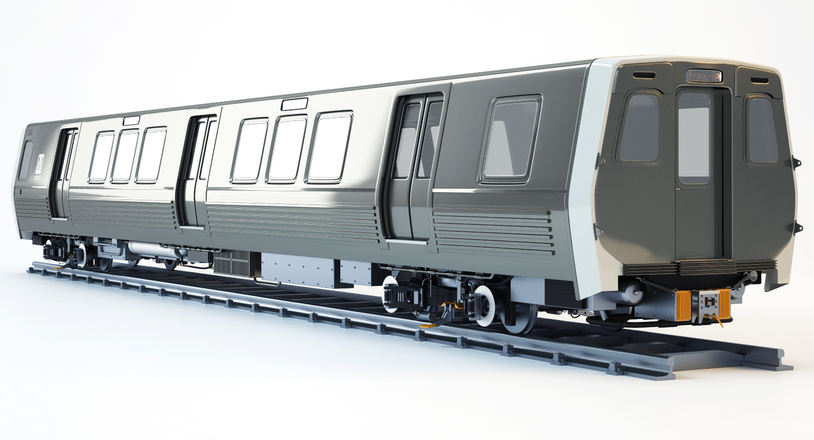 3d model wmata 7000 metro train