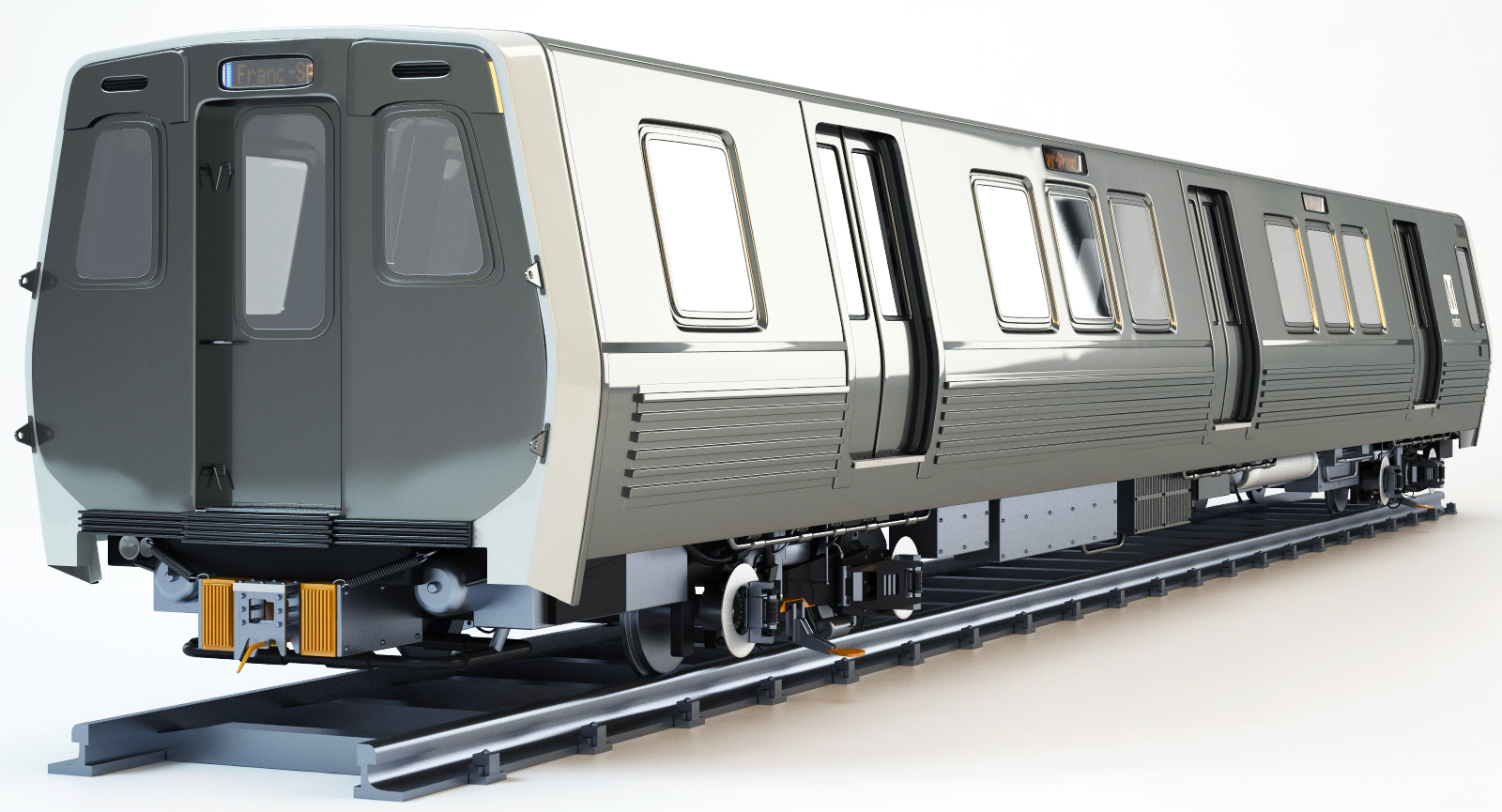 3d model wmata 7000 metro train