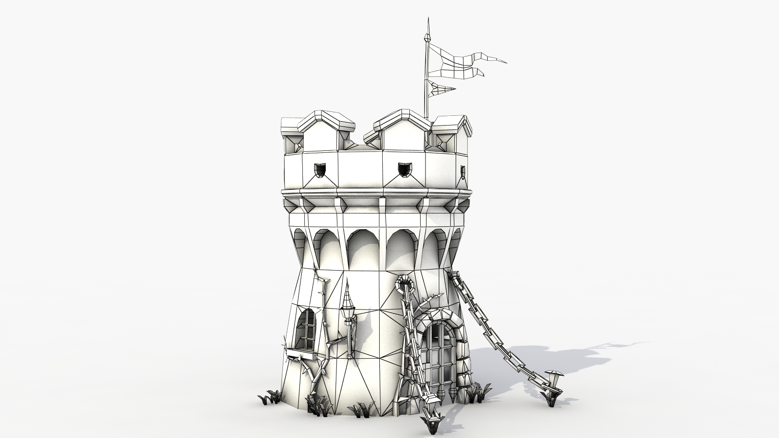 max fantasy medieval dungeon tower