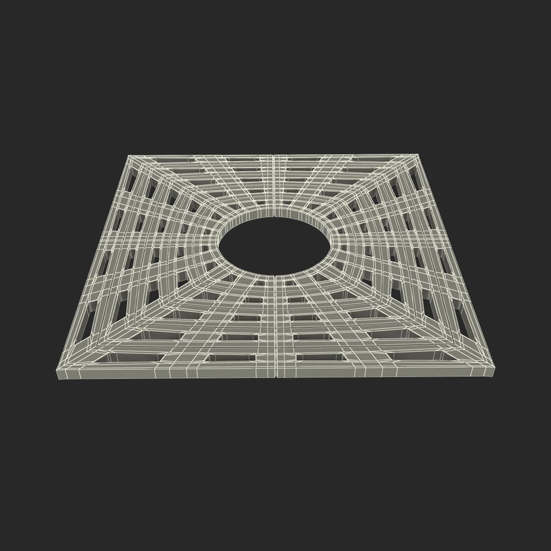 tree grate 3 3d model