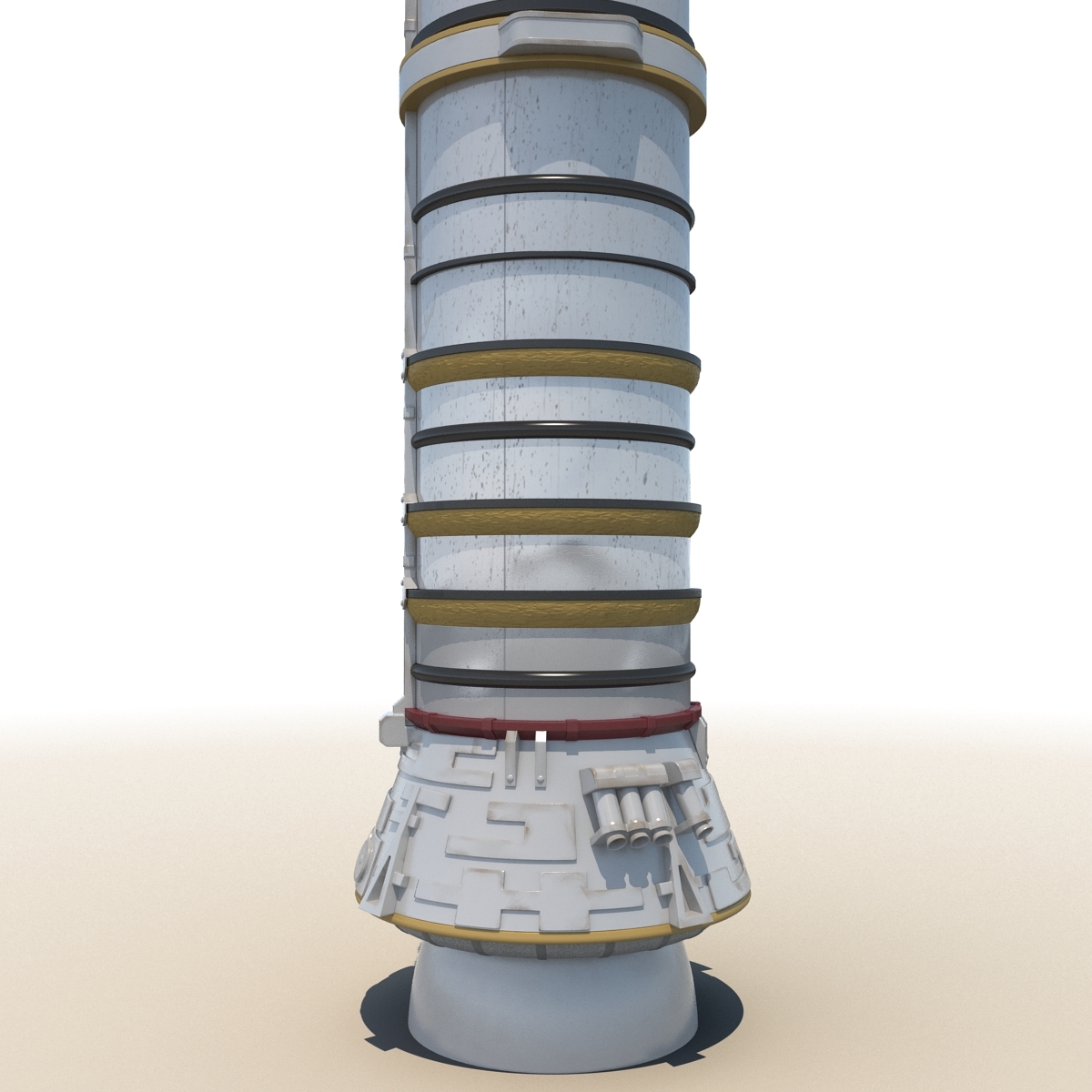 3d solid rocket booster