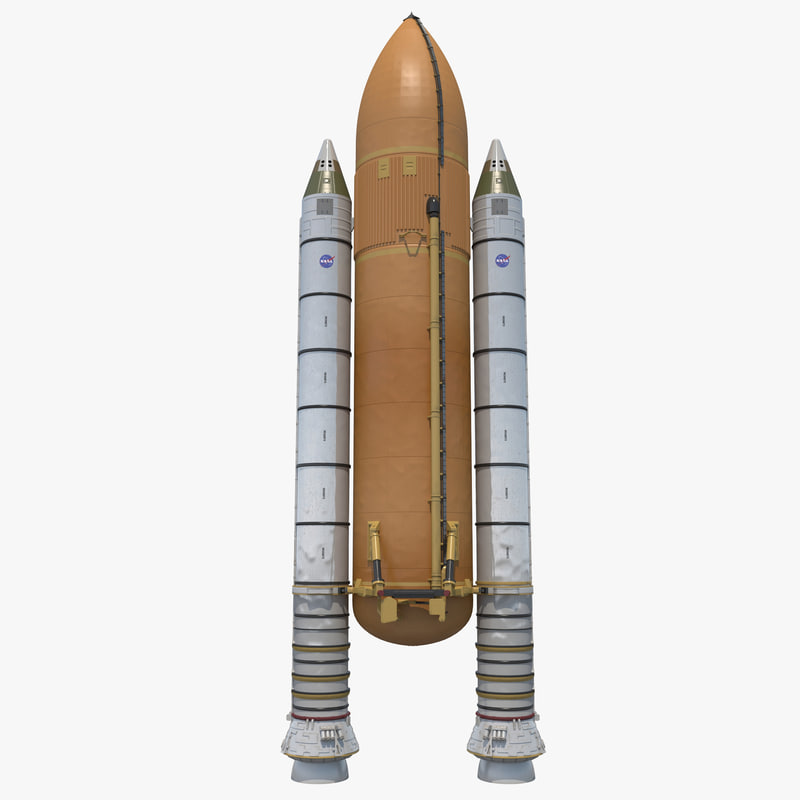 space shuttle rocket boosters 3d model