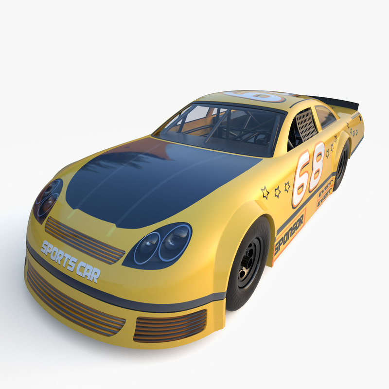 generic nascar car 3d obj