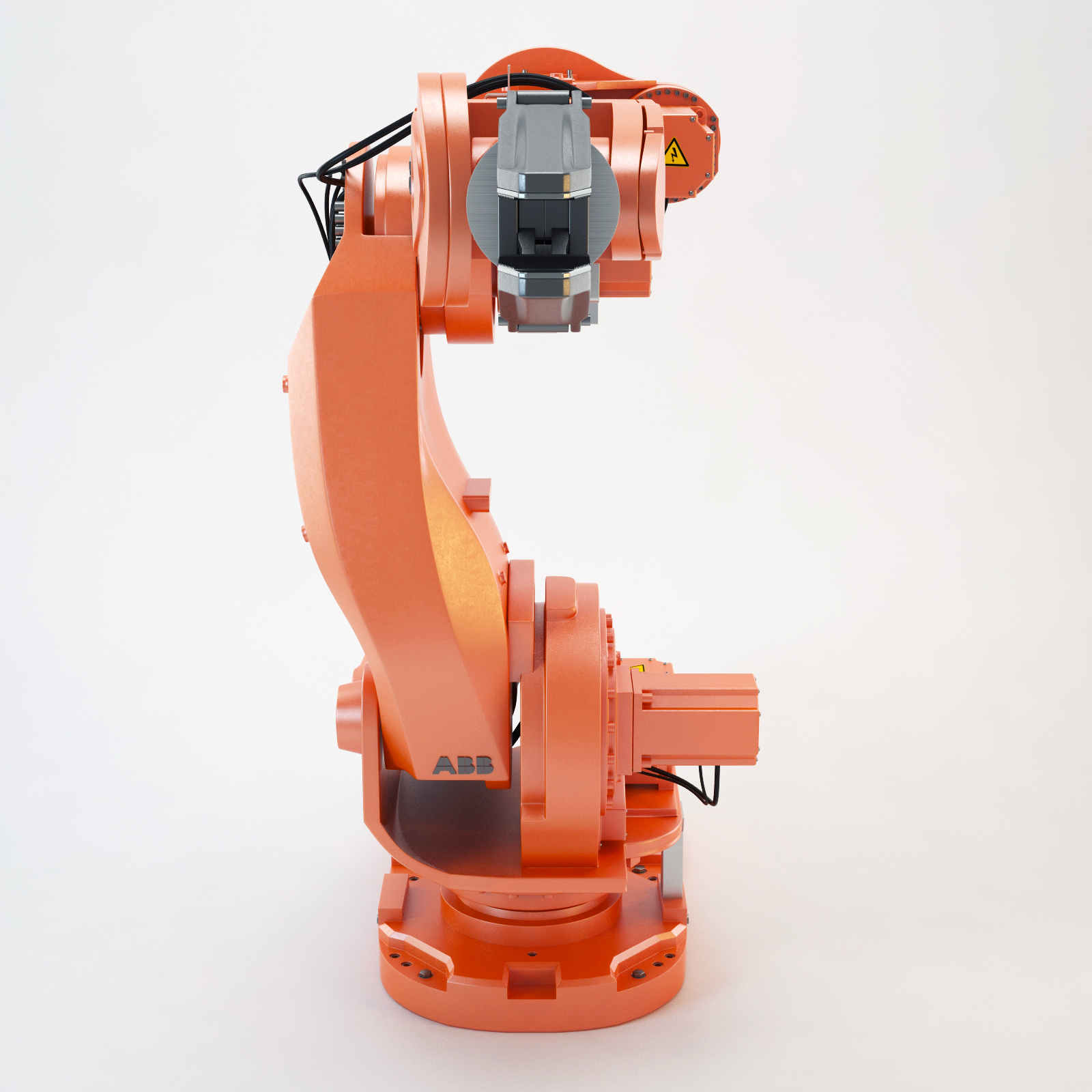 abb irb 7600 industrial robot 3d max
