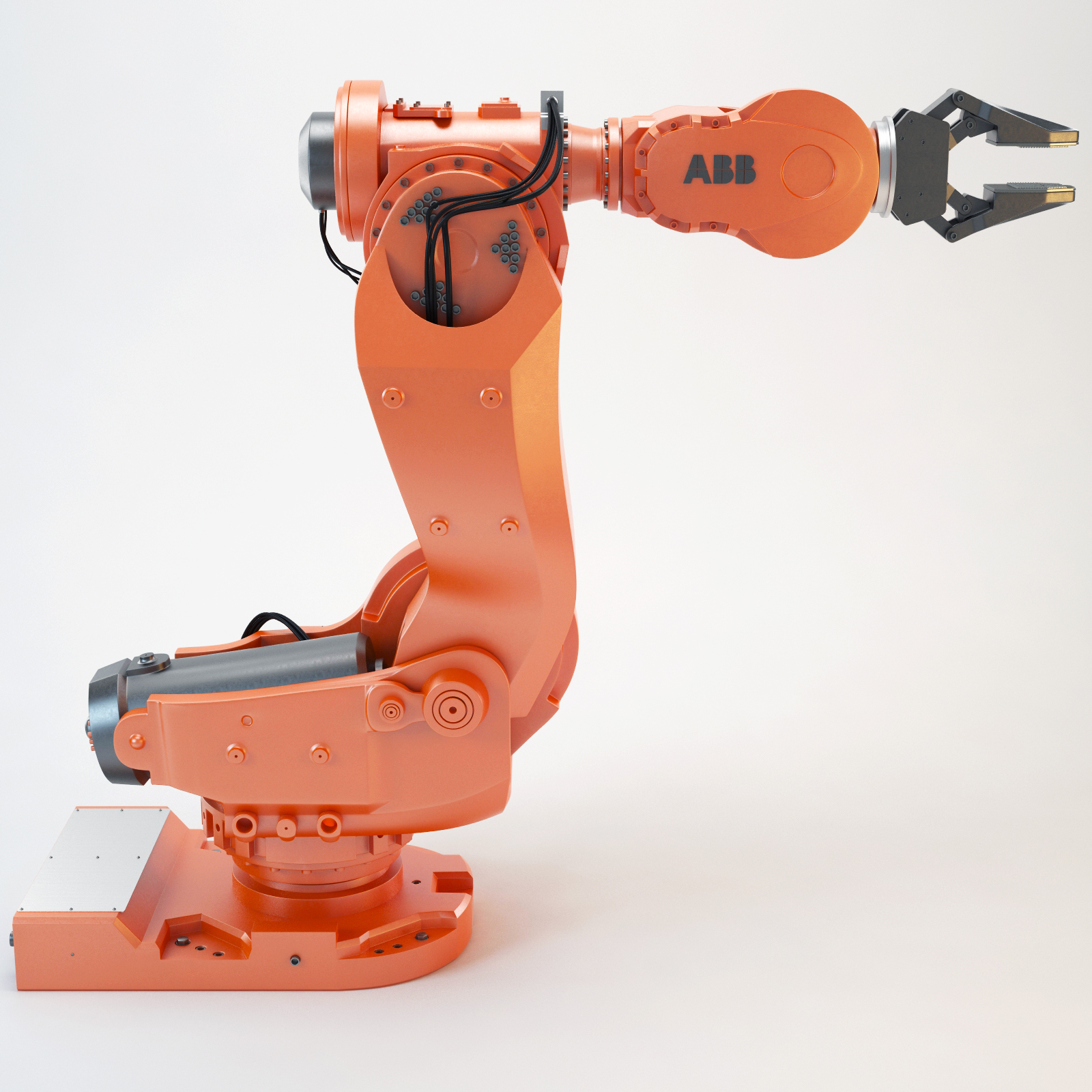 abb irb 7600 industrial robot 3d max