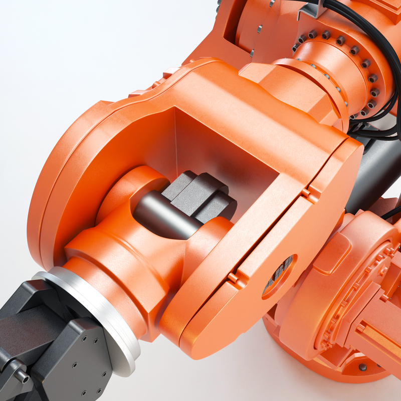 abb irb 7600 industrial robot 3d max