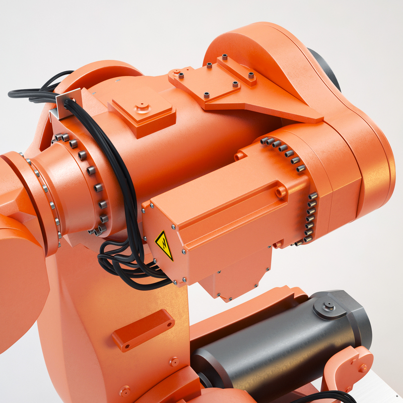 abb irb 7600 industrial robot 3d max