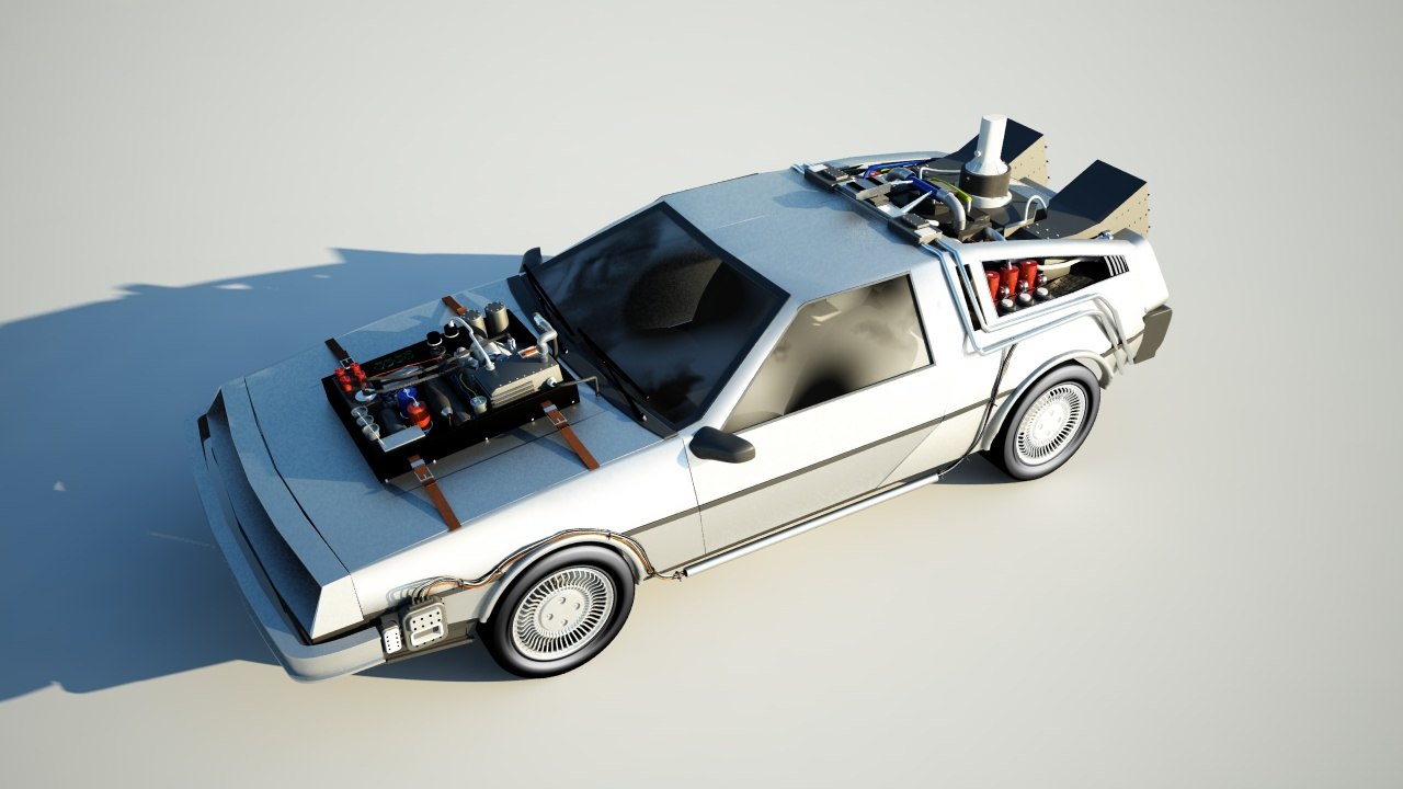 3dsmax delorean time machine