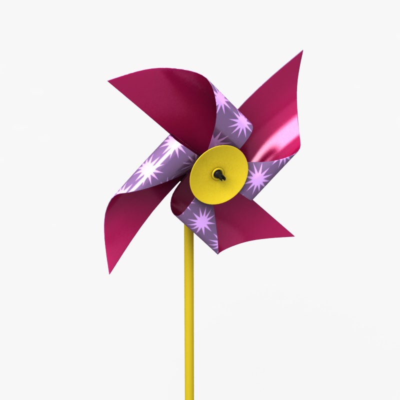 pinwheel wheel pin 3d model