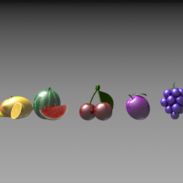 3d model fruit set games