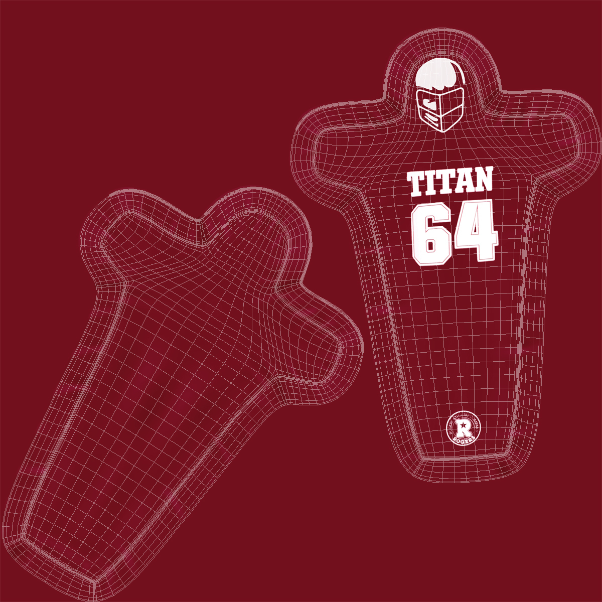 3d football tackling dummy 2 model