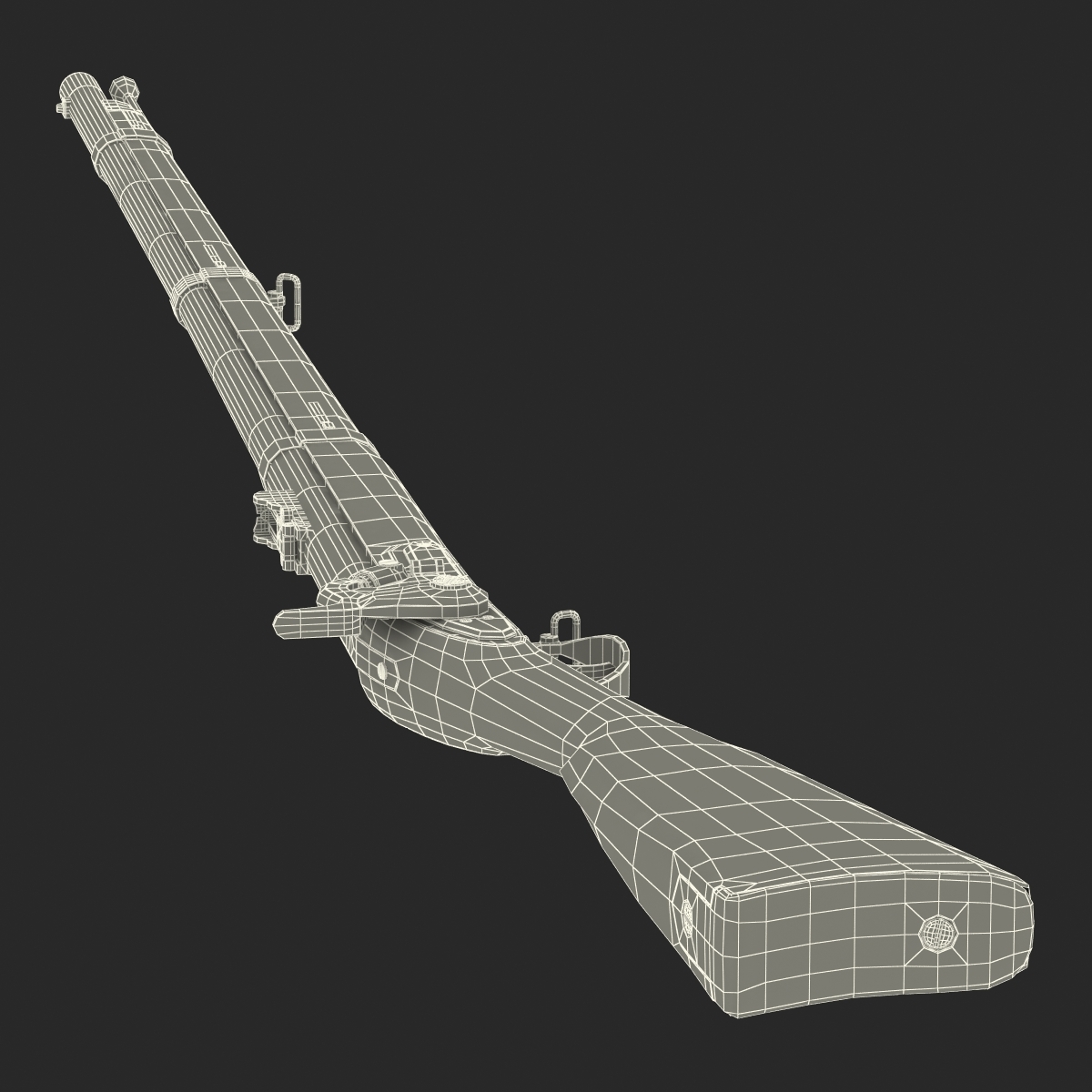 c4d musket modeled