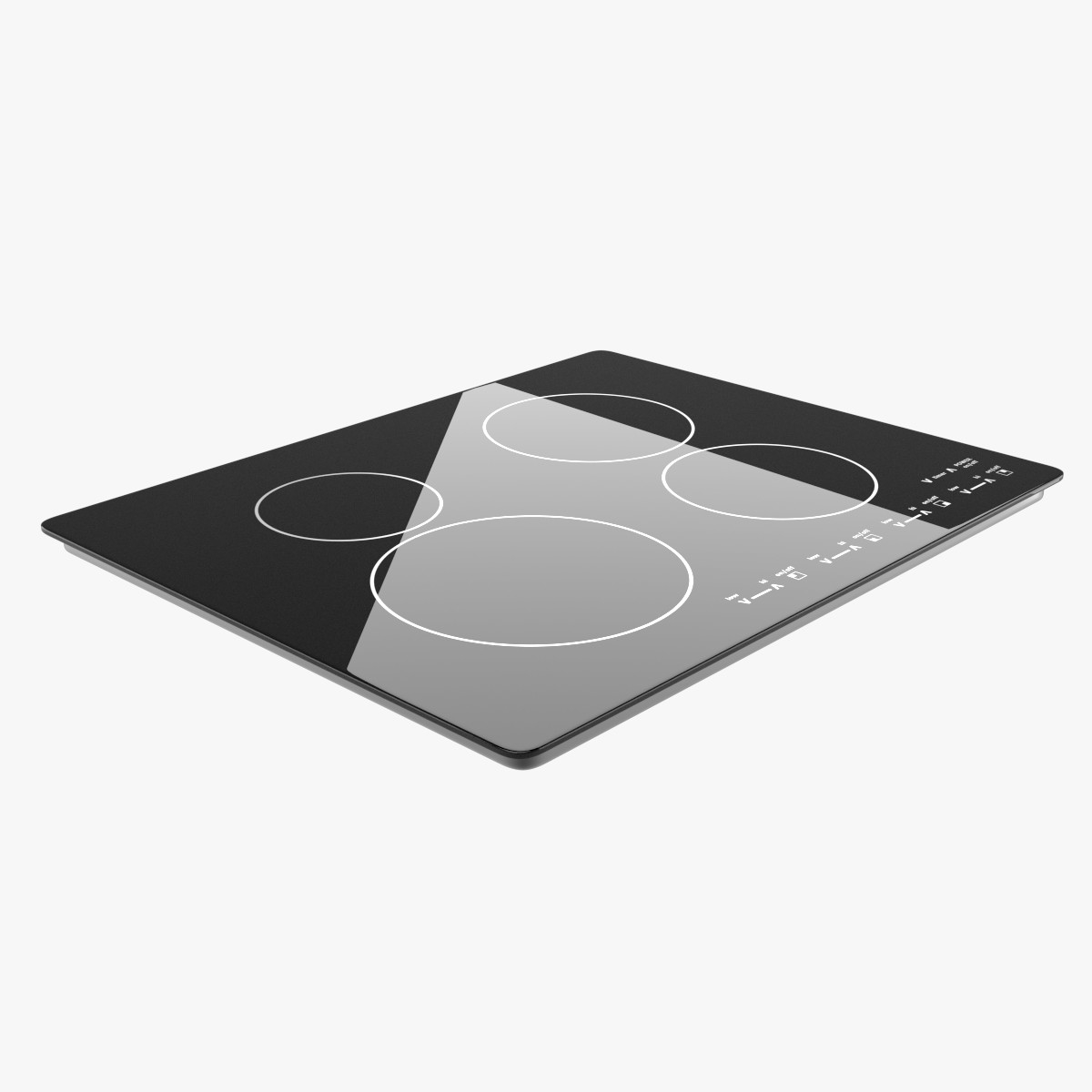 3d induction cooktop model