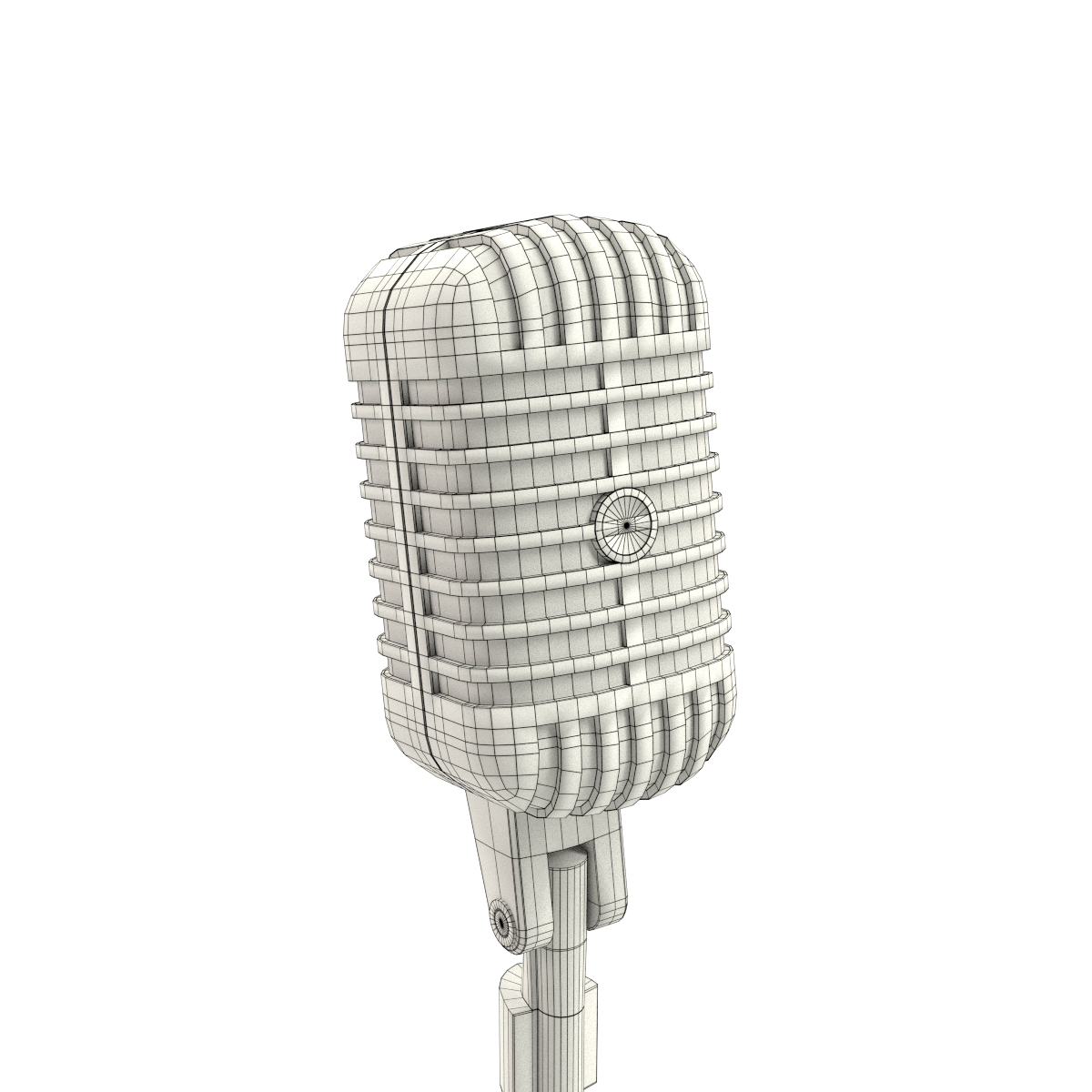 3d model microphone blender cycles