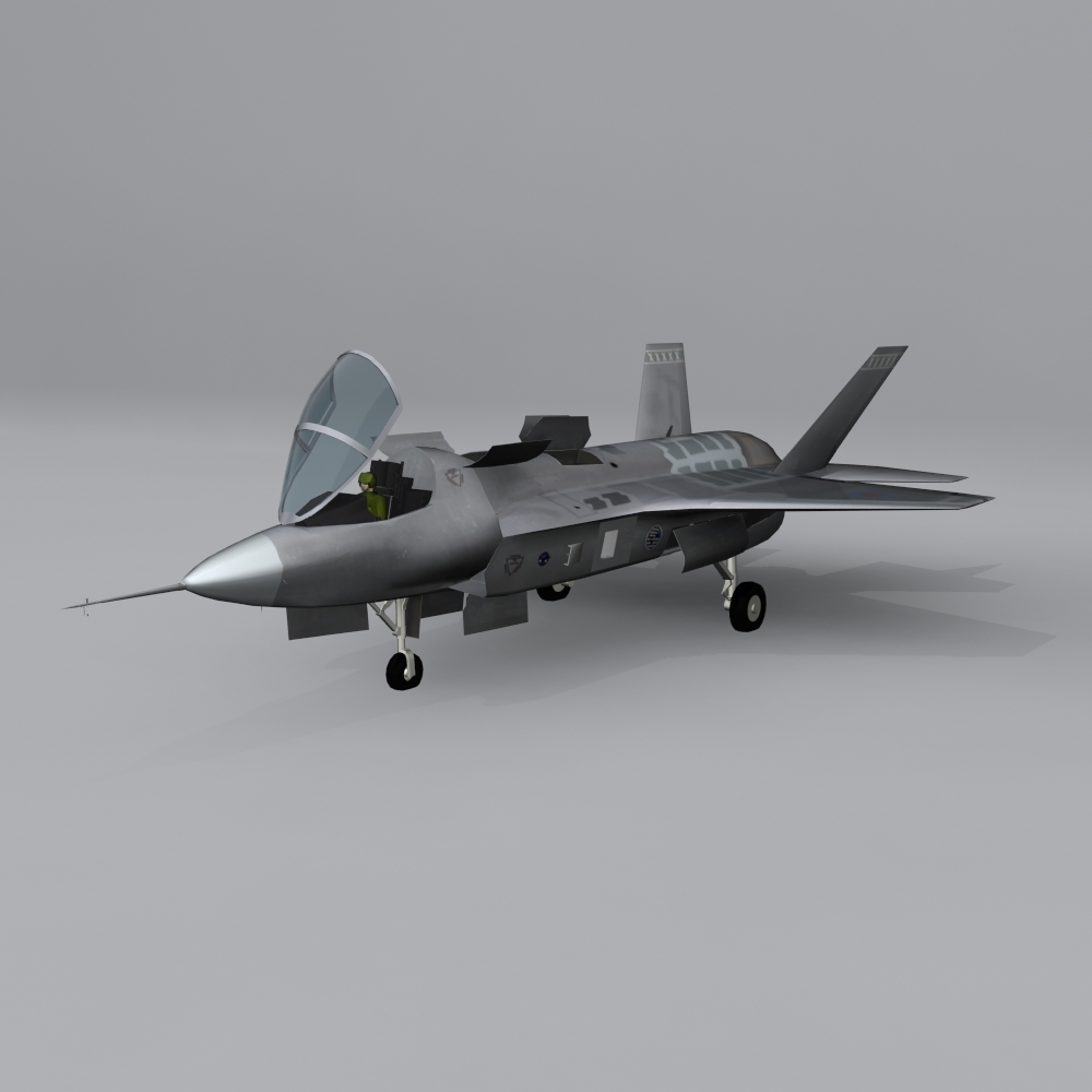free aircraft x-35 3d model