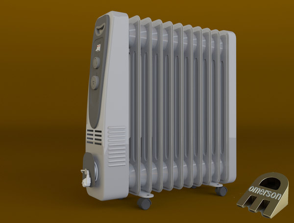 3d electric heater model