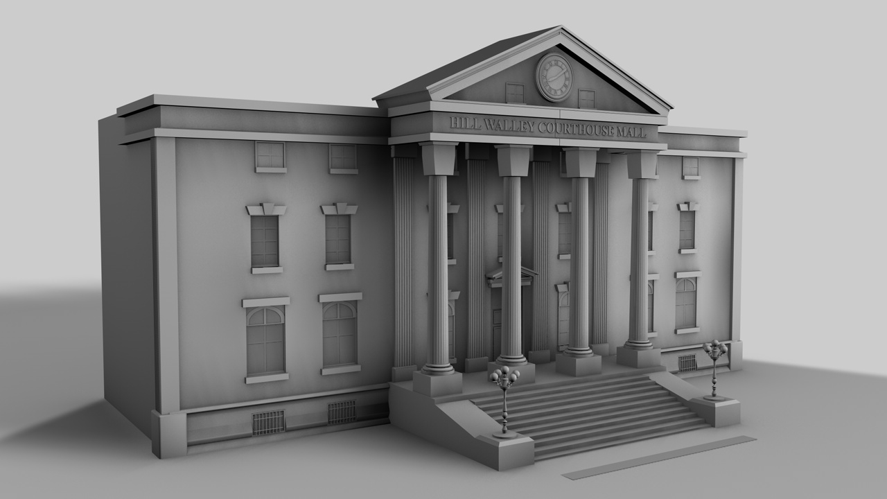 3d model clock tower