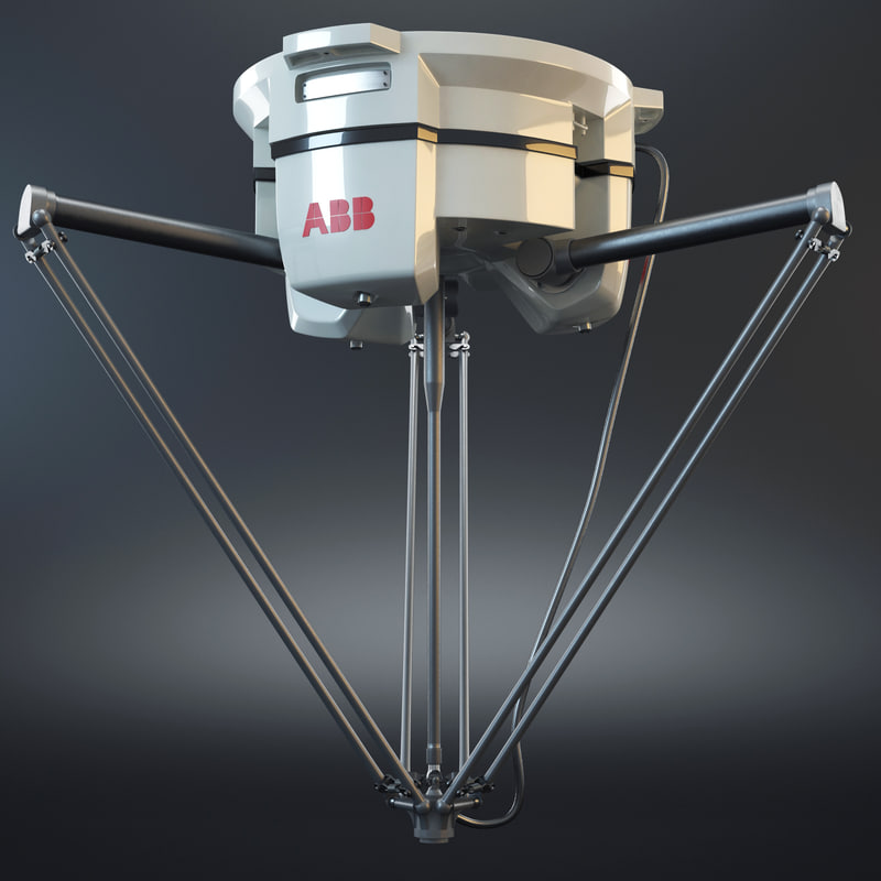 abb irb 360 industrial robot 3d model