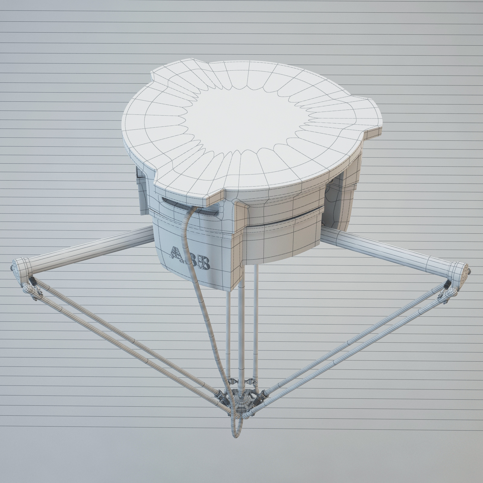 abb irb 360 industrial robot 3d model