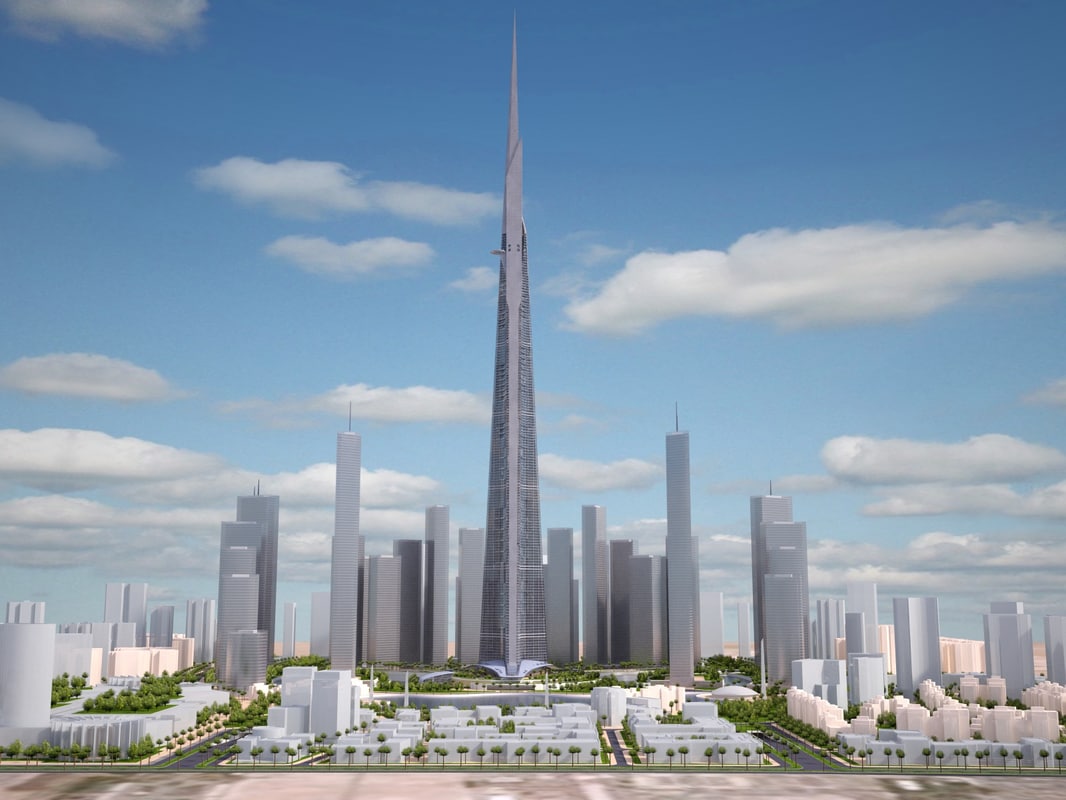 tower burj kingdom c4d