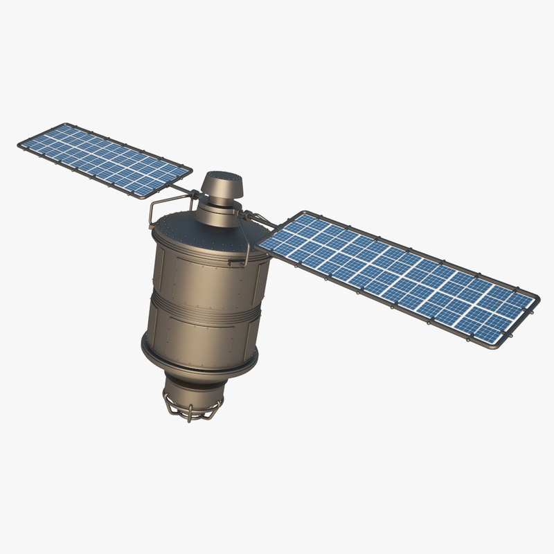 3d model iridium satellite