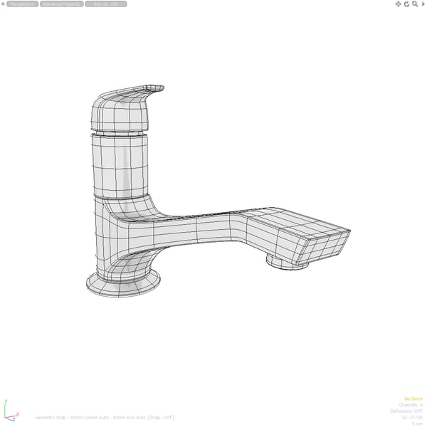 3d model of mixer tap