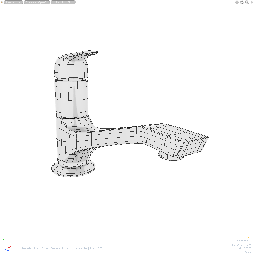 3d model of mixer tap