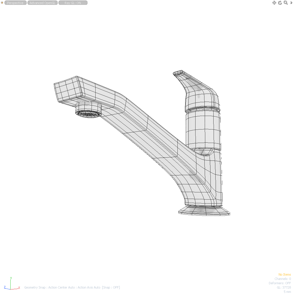 3d model of mixer tap