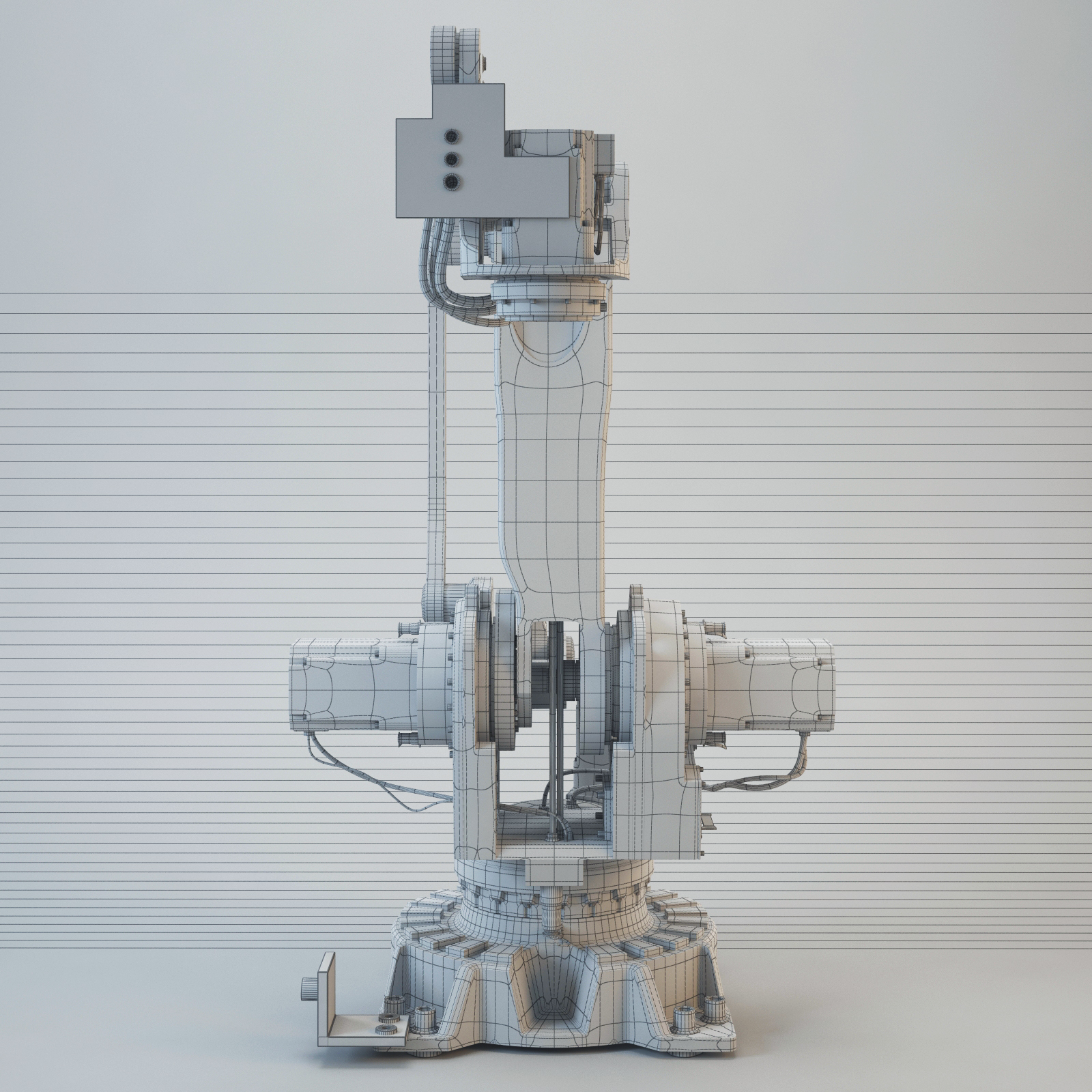 abb irb 460 industrial robot 3d max