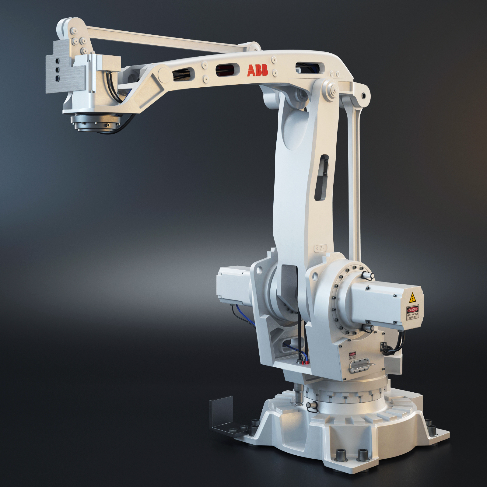 abb irb 460 industrial robot 3d max