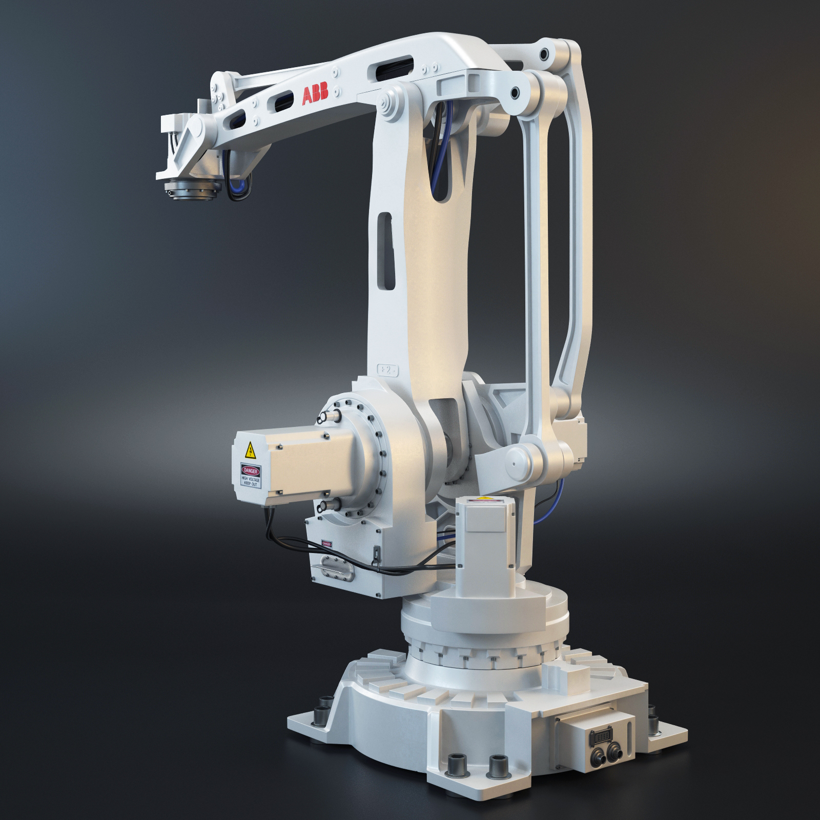 abb irb 460 industrial robot 3d max