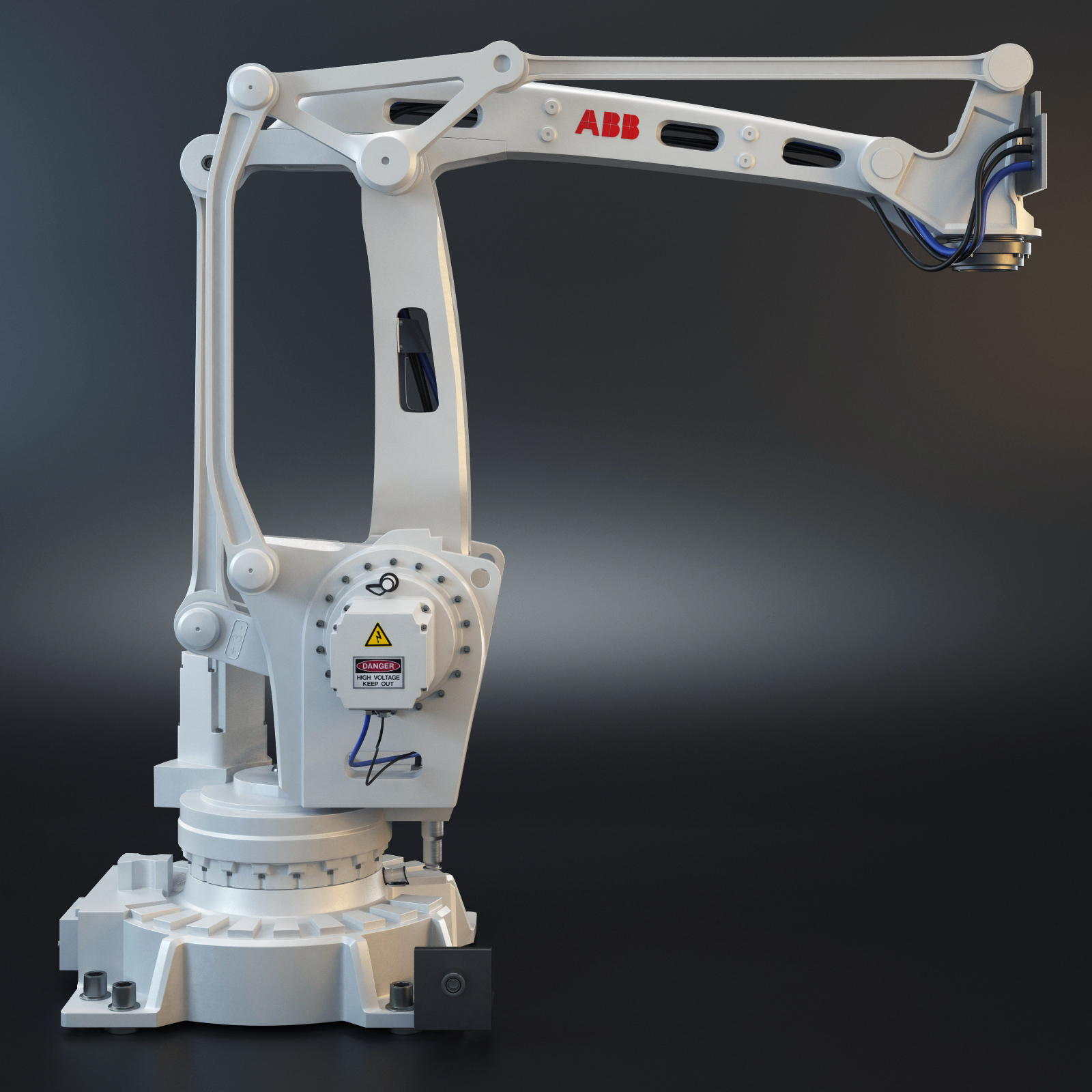 abb irb 460 industrial robot 3d max