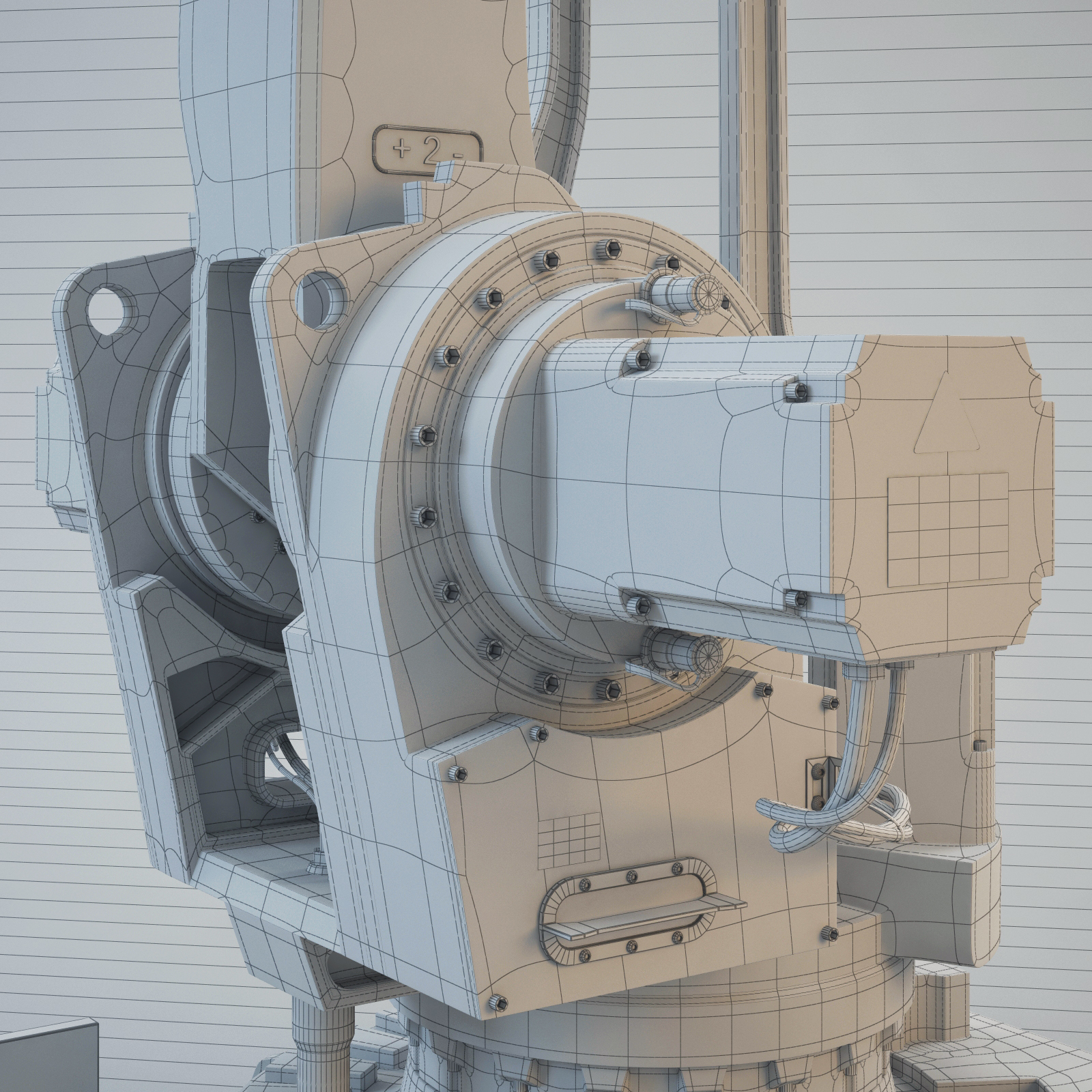 abb irb 460 industrial robot 3d max