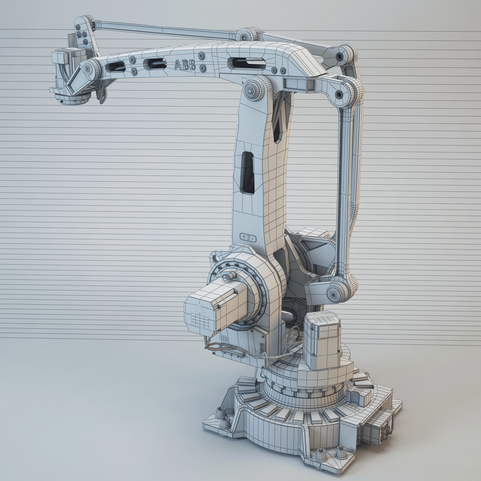 abb irb 460 industrial robot 3d max